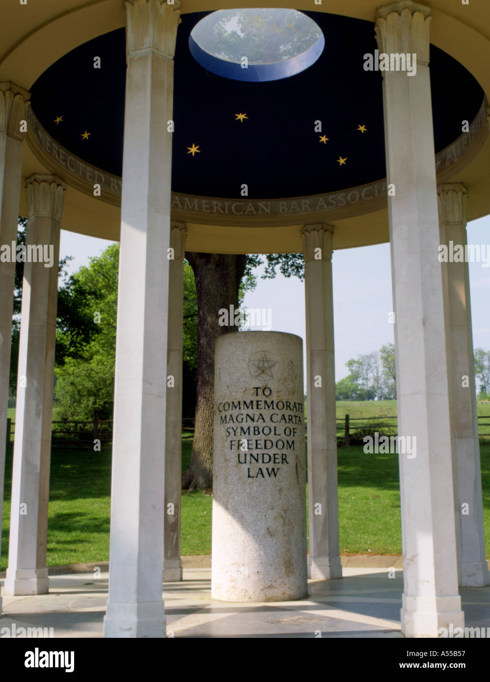 England Runnymede Magna Carta memorial Stock Photo - Alamy