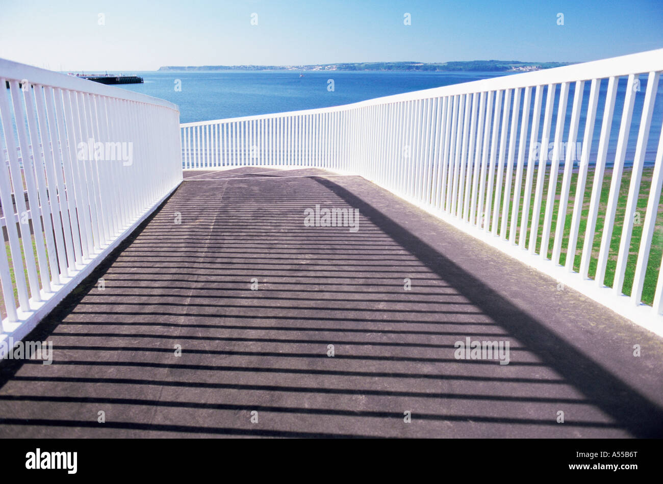 Walkway by the sea Stock Photo - Alamy