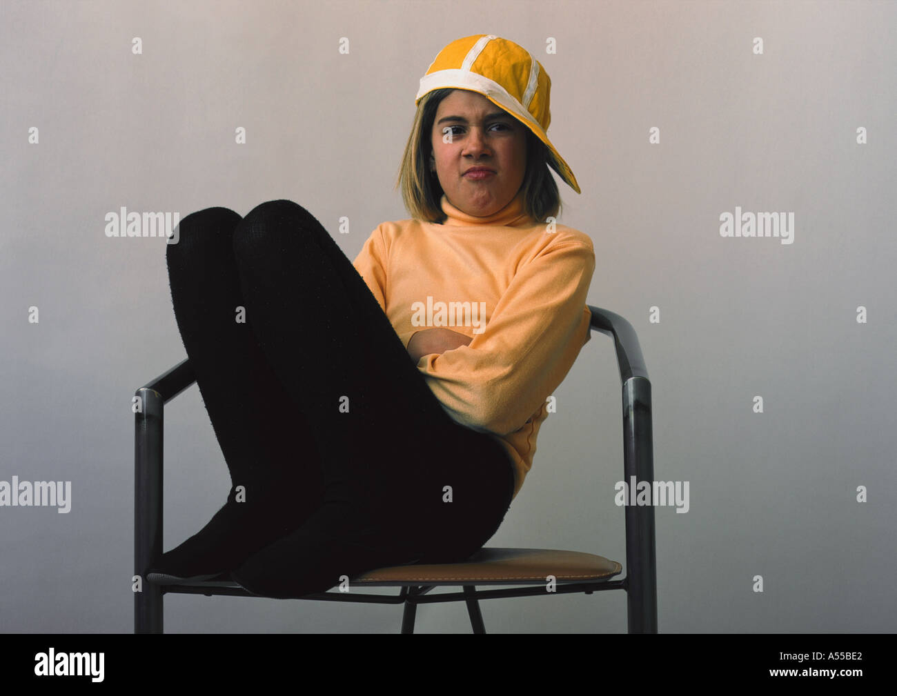 stubborn girl portrait Stock Photo - Alamy
