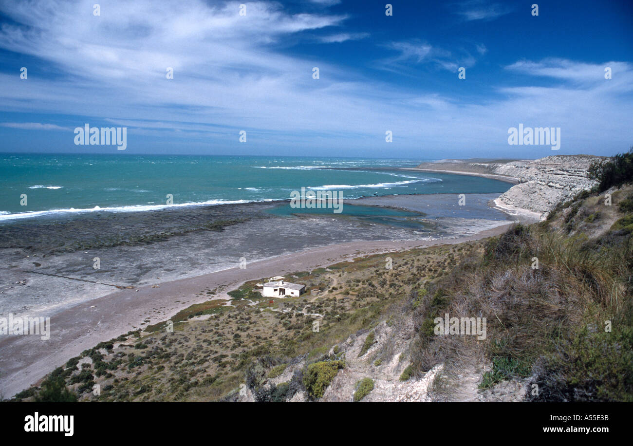 Coast Peninsula Valdes Stock Photo - Alamy