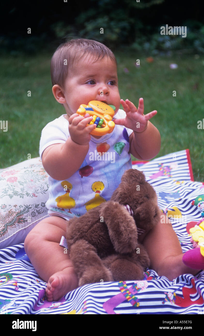 Baby Chewing Rattle High Resolution Stock Photography and Images - Alamy