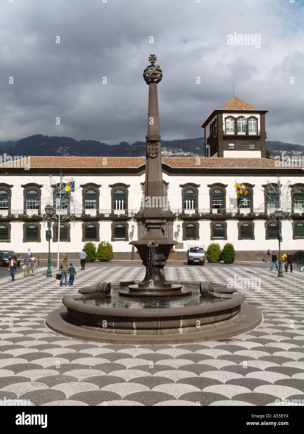 Funchal, city hall, main square Stock Photo - Alamy