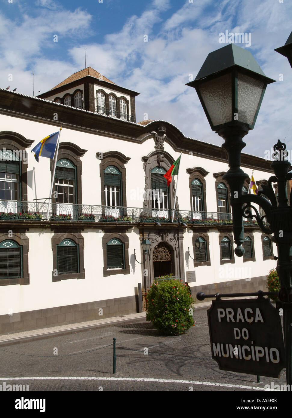 Funchal, city hall, main square Stock Photo - Alamy