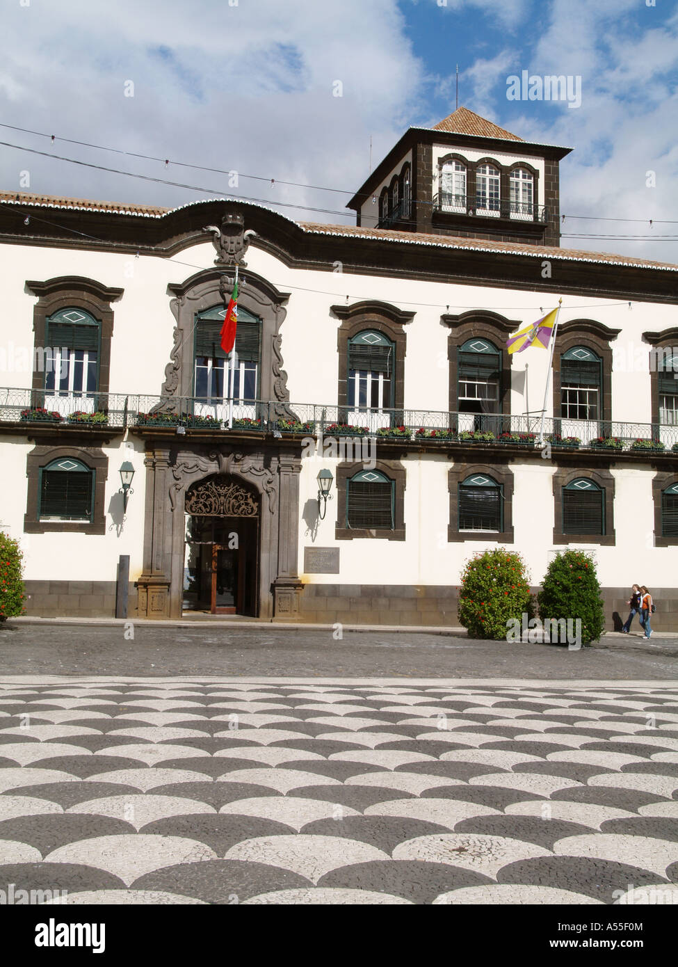 Funchal, city hall, main square Stock Photo - Alamy