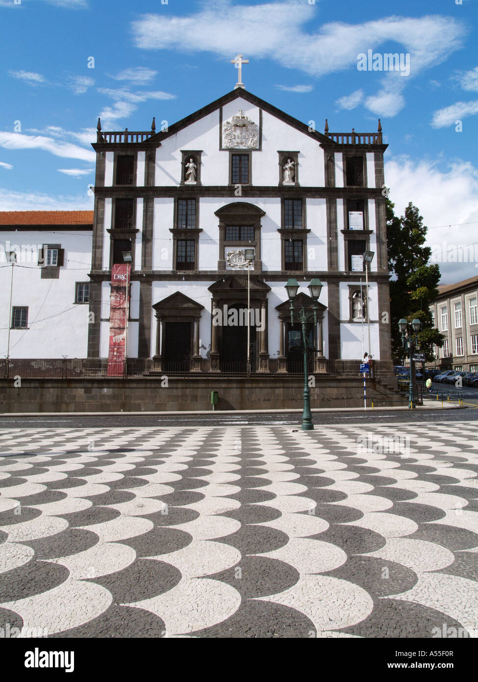 Funchal, church at town hall square Stock Photo - Alamy