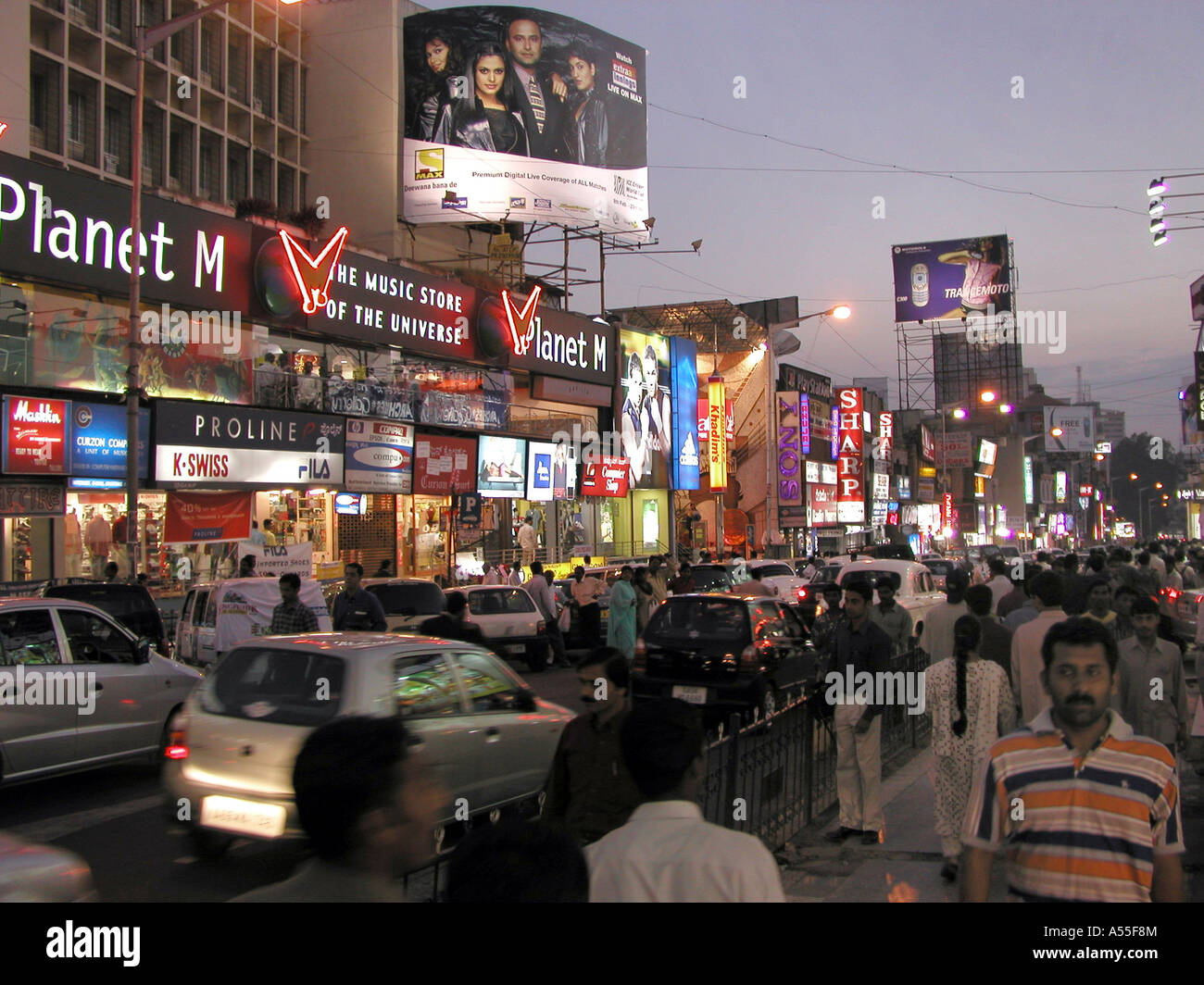 Downtown Bangalore India