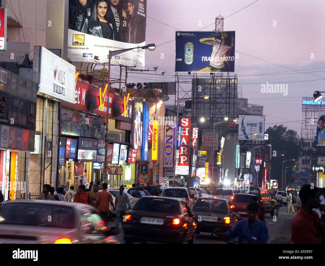 Brigade road bangalore hi-res stock photography and images - Alamy