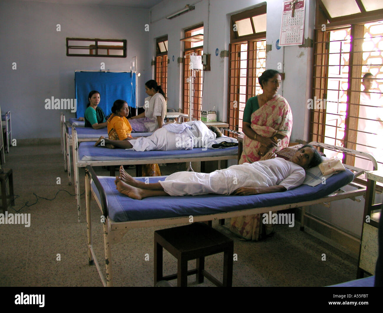 Painet ik0540 india ward hospital attached nursing school muttuchira ...