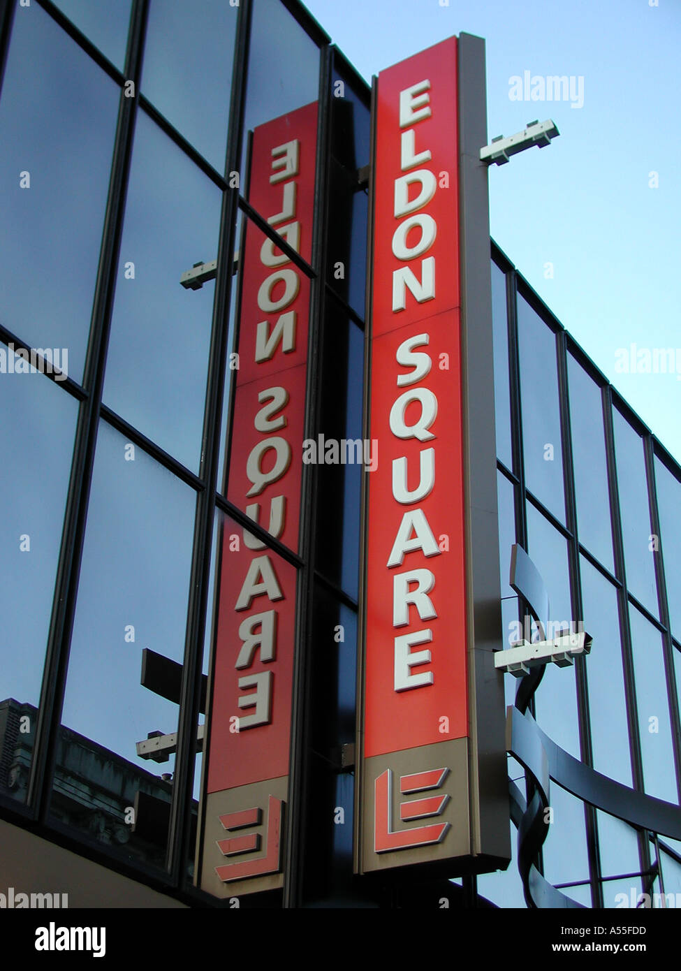 Eldon Square Shopping Centre Sign Newcastle upon Tyne Stock Photo - Alamy