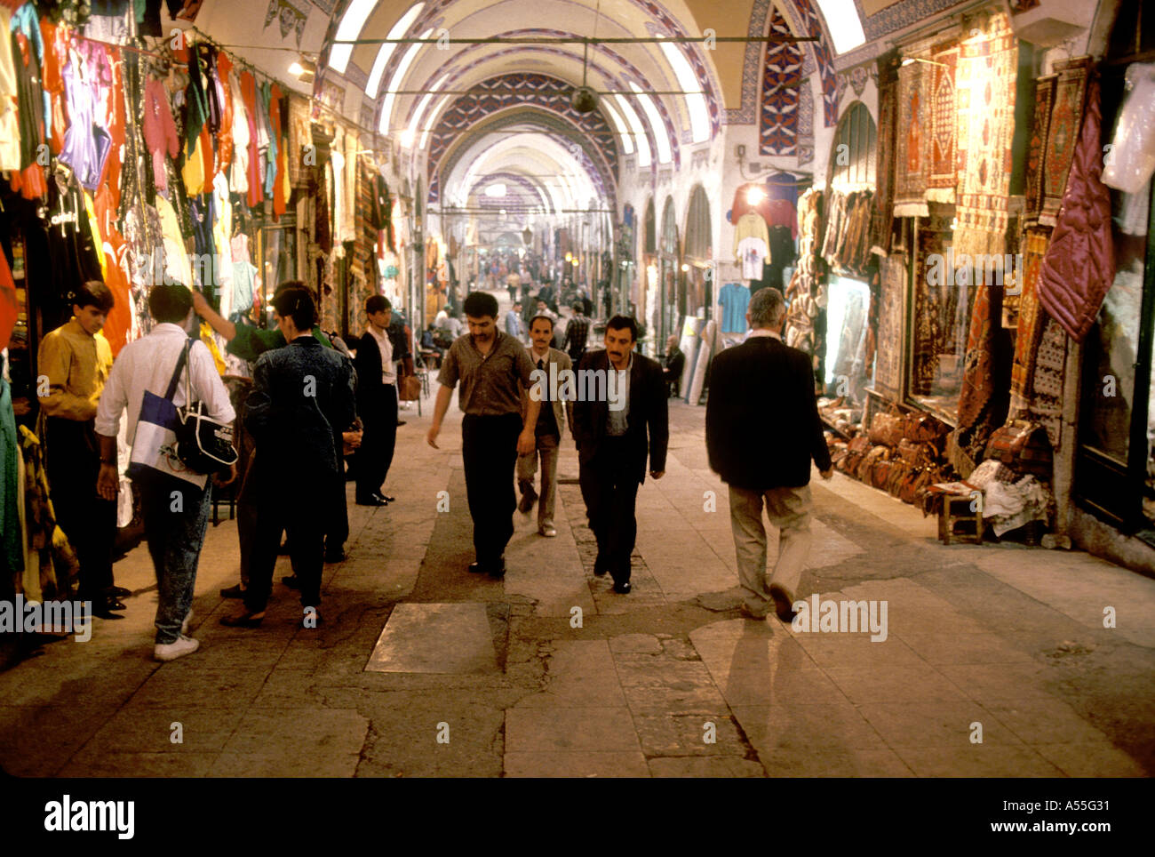 Europe Turkey Istanbul Grand Bazaar marketplace merchants shops ...