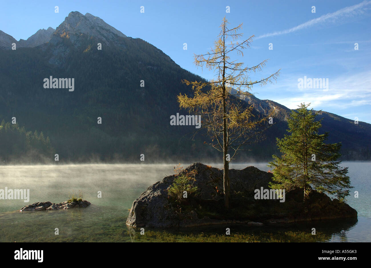 The Hintersee in the national park Berchtesgaden in bavaria, Germany ...