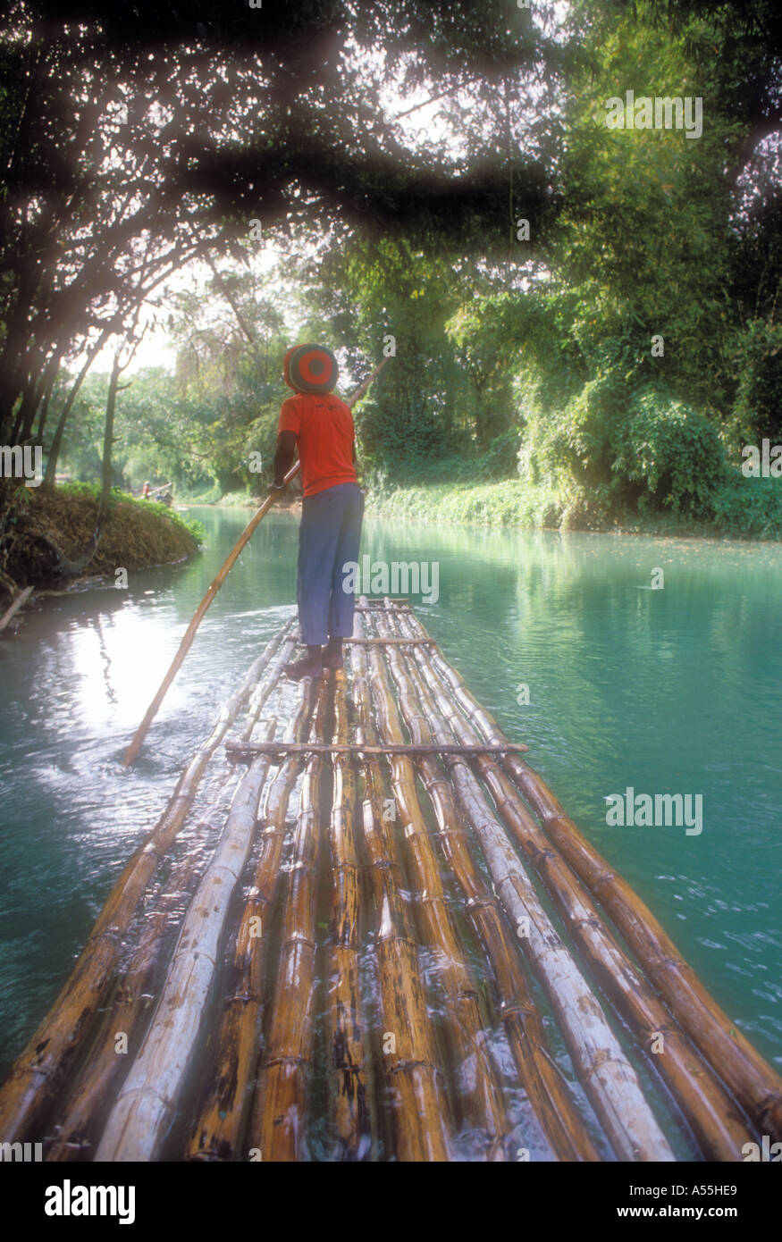 Rafting down the Martha Brae River in Jamaica Model Released Photo ...