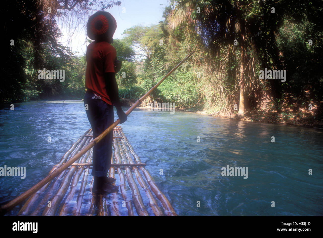 Rafting down the Martha Brae River in Jamaica Model Released Photo ...