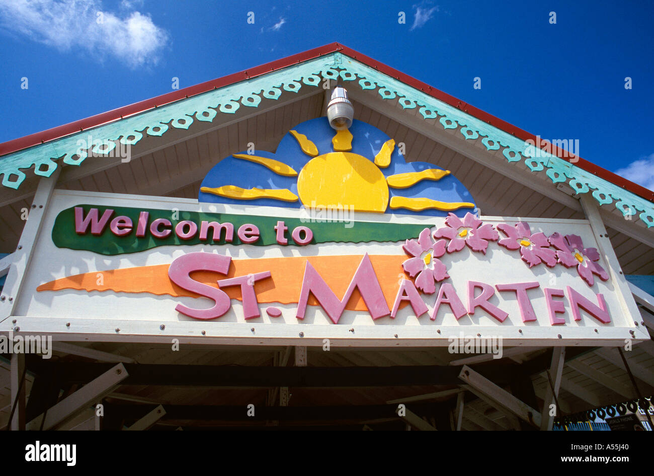 St maarten welcome sign hi-res stock photography and images - Alamy