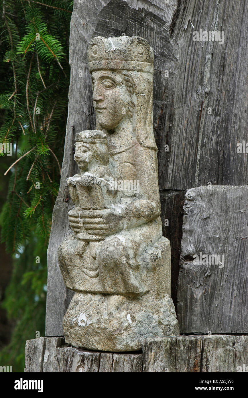 Ahiking trail with religious sculptures called reflection of the sun ...