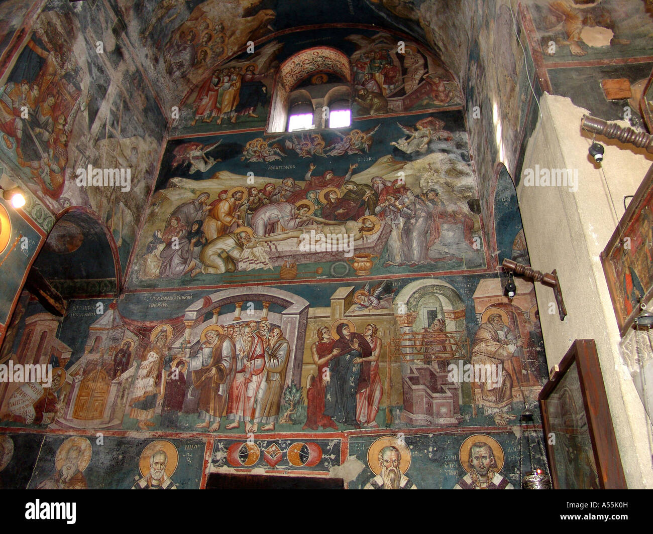 Painet is1314 macedonia yugoslav republic fyrm 13th century frescoes ...