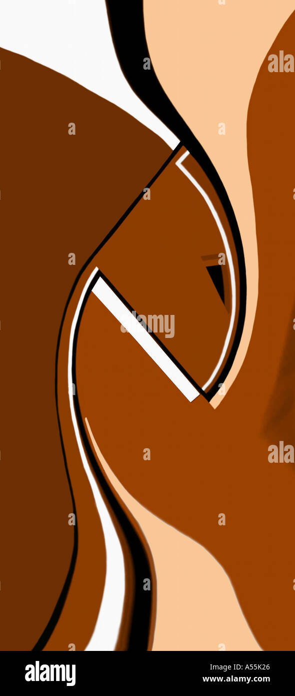 Brown Ram abstract art study print Stock Photo - Alamy