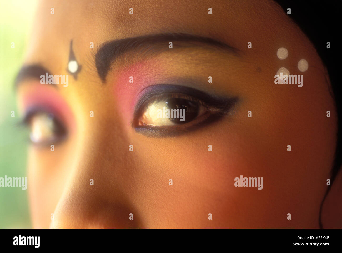 Face of Balinese Legong dancer in Bali Indonesia Model Released Photo ...