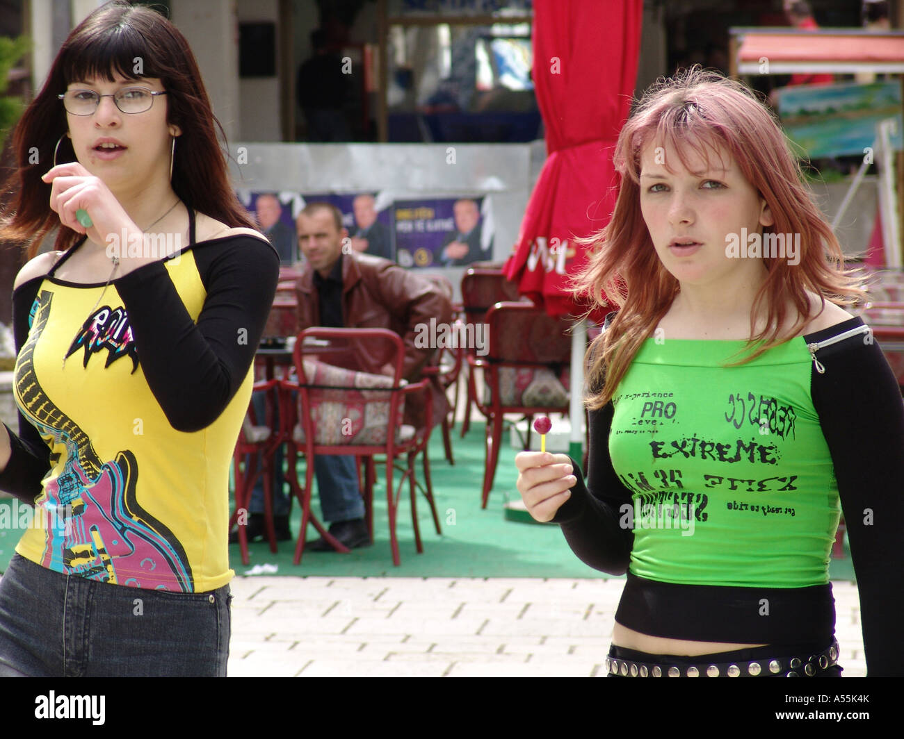 Painet is1334 macedonia yugoslav republic fyrm girls struga country ...