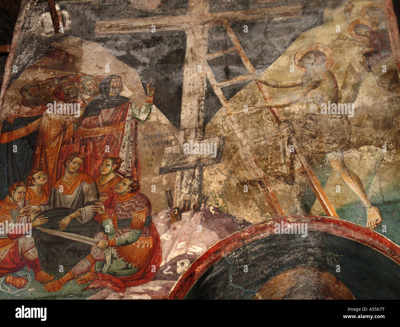 Painet is1344 macedonia yugoslav republic fyrm 13th century frescoes ...