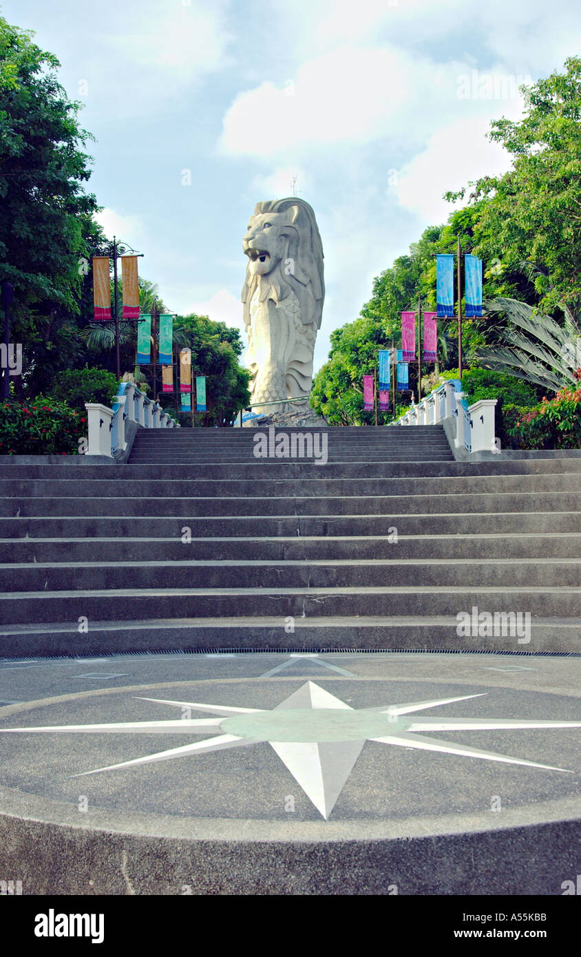 Merlion fountains on sentosa hi-res stock photography and images - Alamy