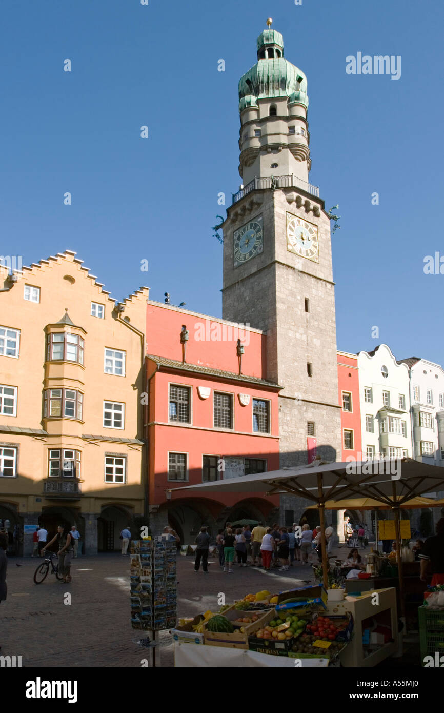 Innsbruck Stadtturm tower Tyrol Austria Stock Photo - Alamy