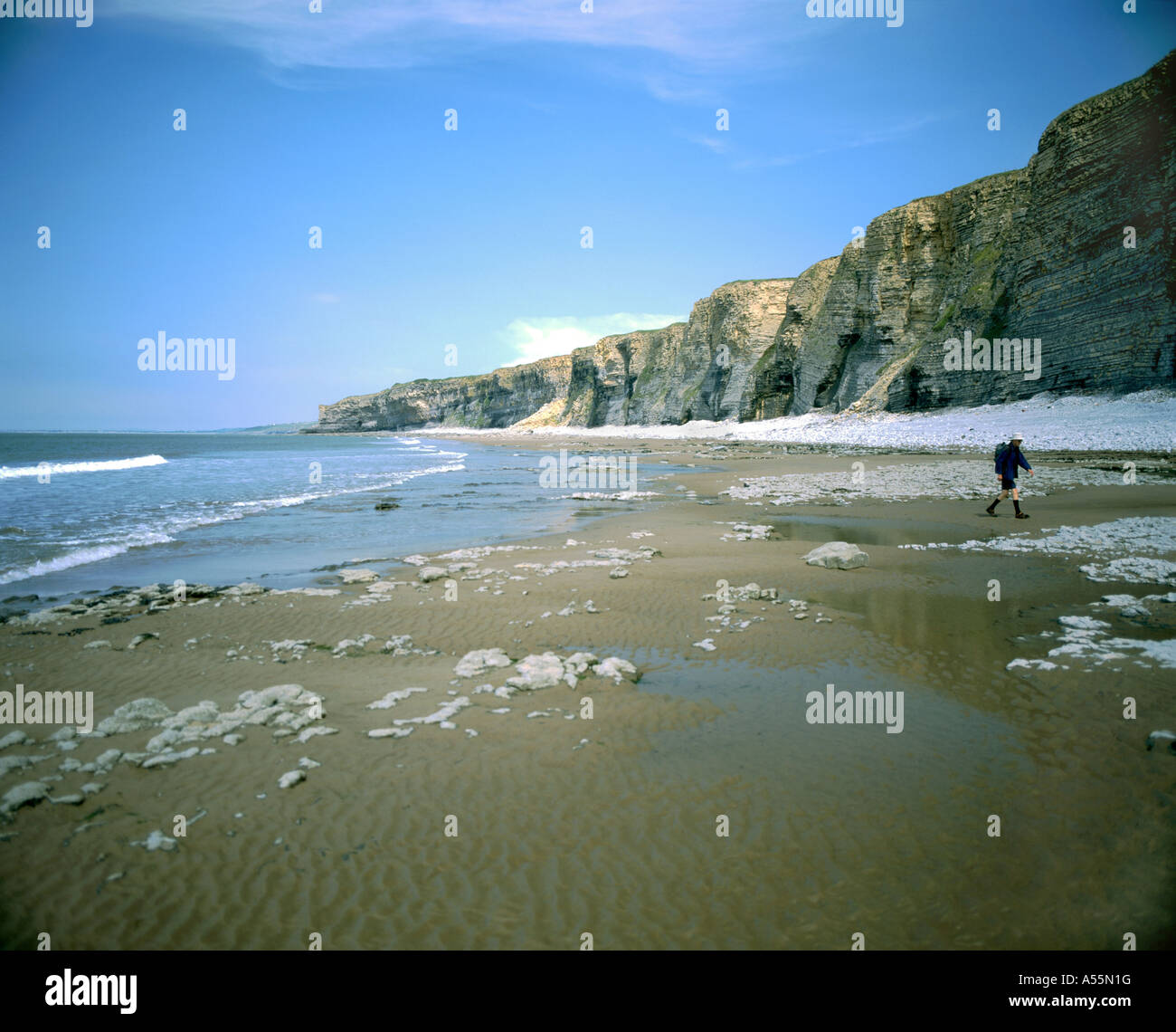 lias limestone cliffs nash beach glamorgan heritage coast vale of ...