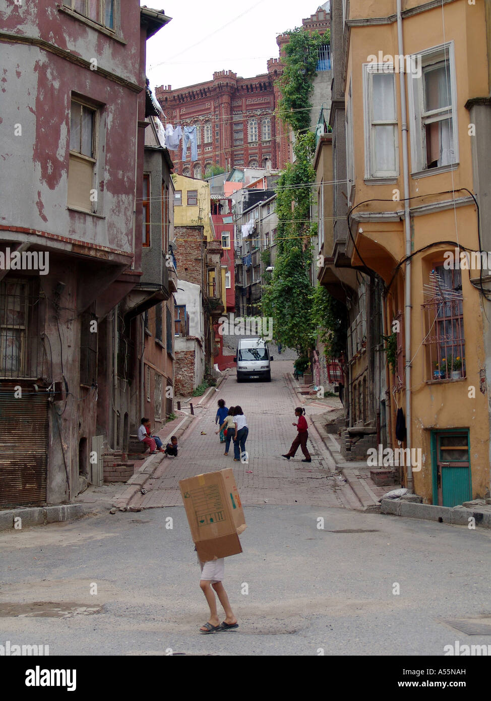Painet is1561 turkey street scene fanar district istanbul once occupied ...