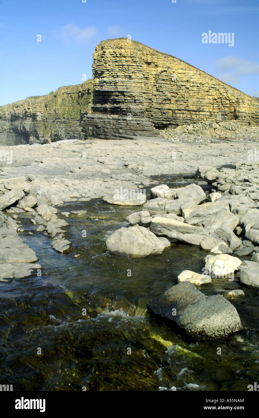lias limestone cliffs nash point glamorgan heritage coast vale of ...