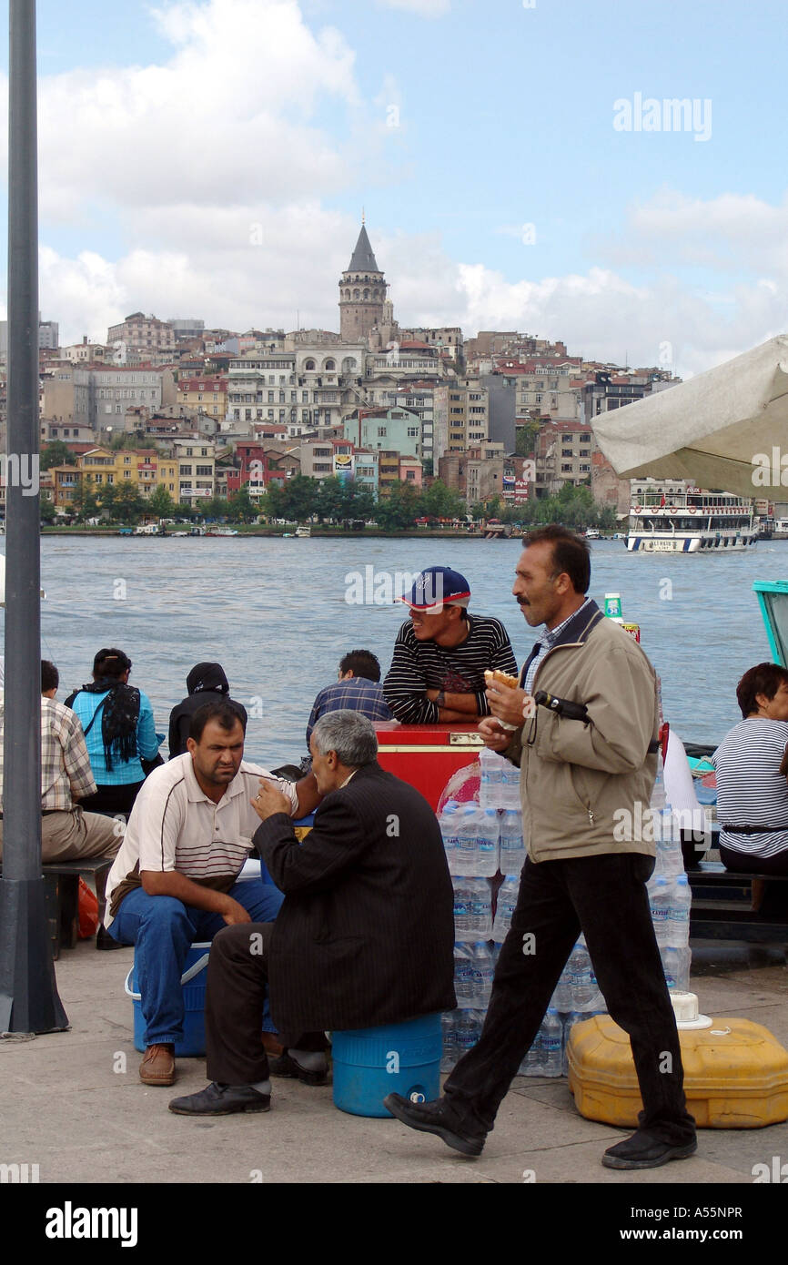 Painet is1603 turkey view golden horn beyoglu istanbul country ...
