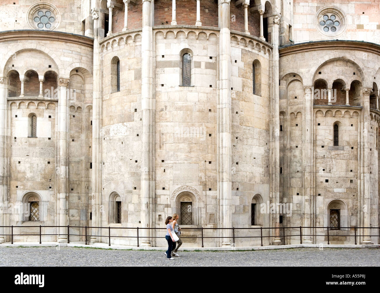 People passing Modena Duomo Emilia Romagna Italy Stock Photo - Alamy