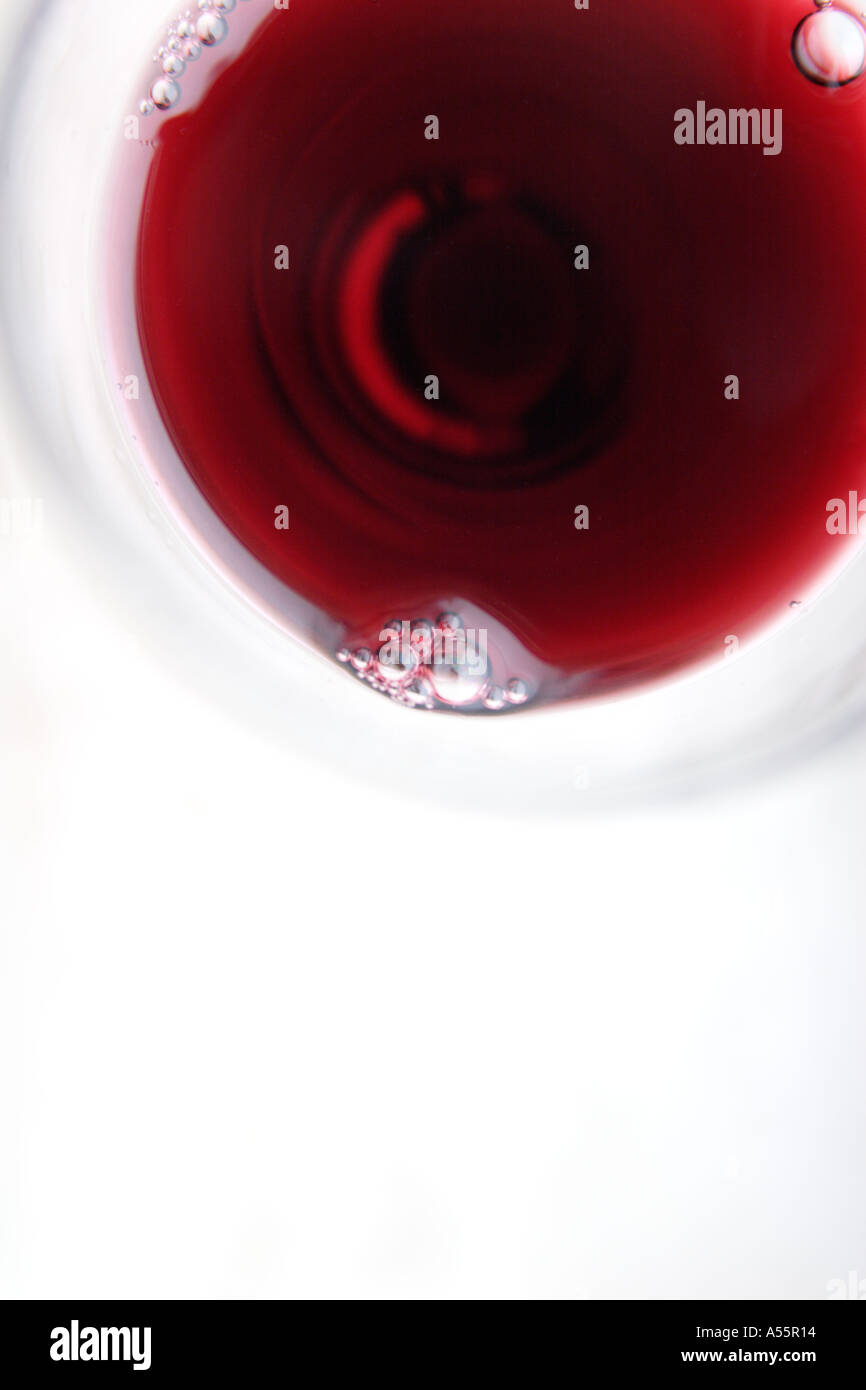 Red wine in glass Stock Photo - Alamy
