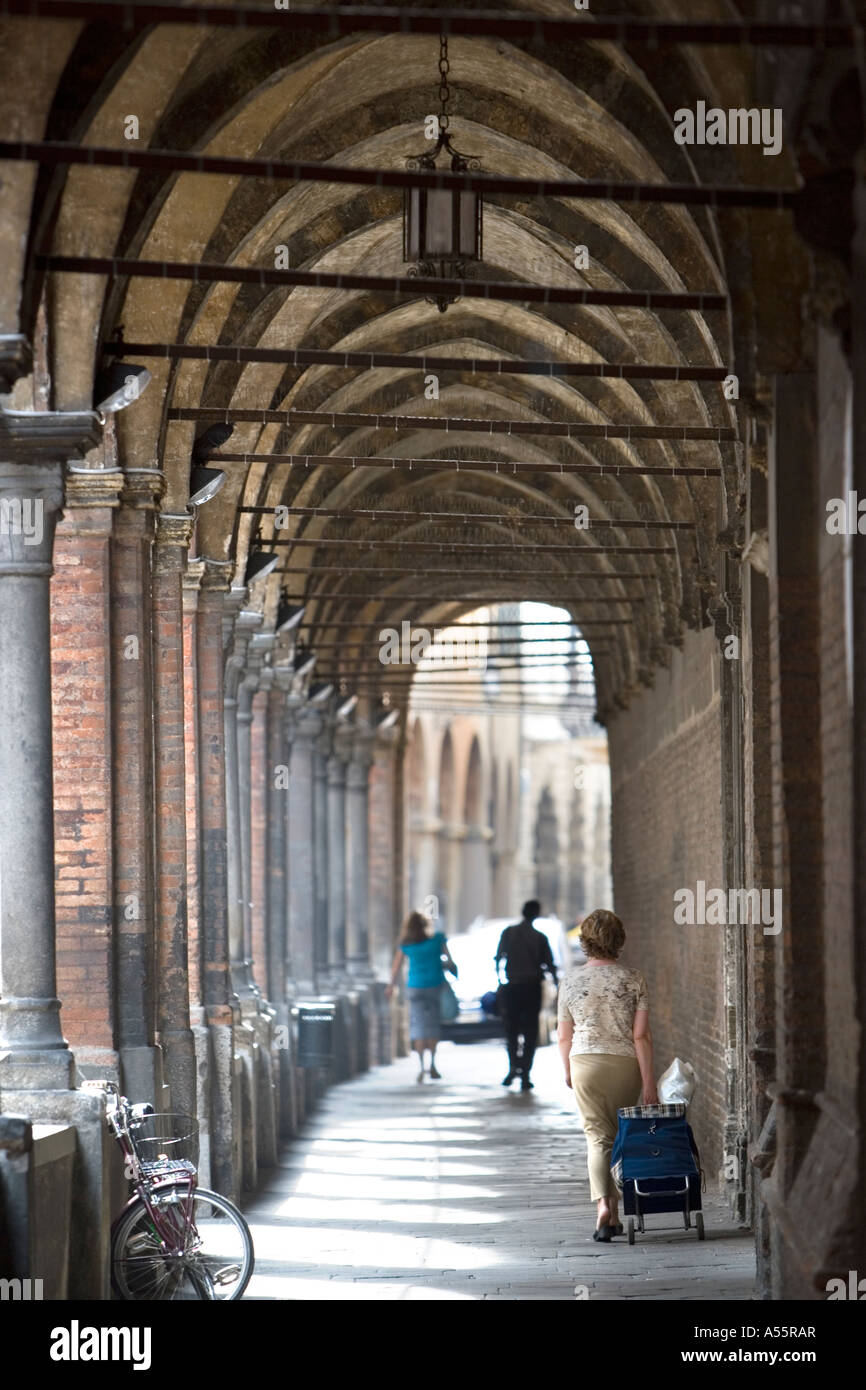 Colonnaded streets Padua Italy Stock Photo - Alamy
