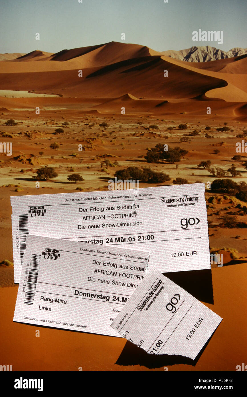 A torn up ticket for the musical African Footprints with African ...