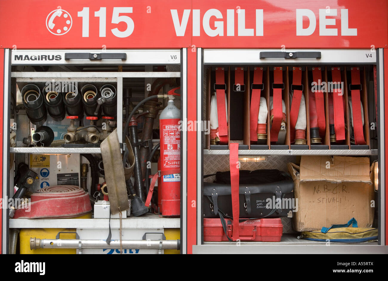 Italy fire engine hi-res stock photography and images - Alamy