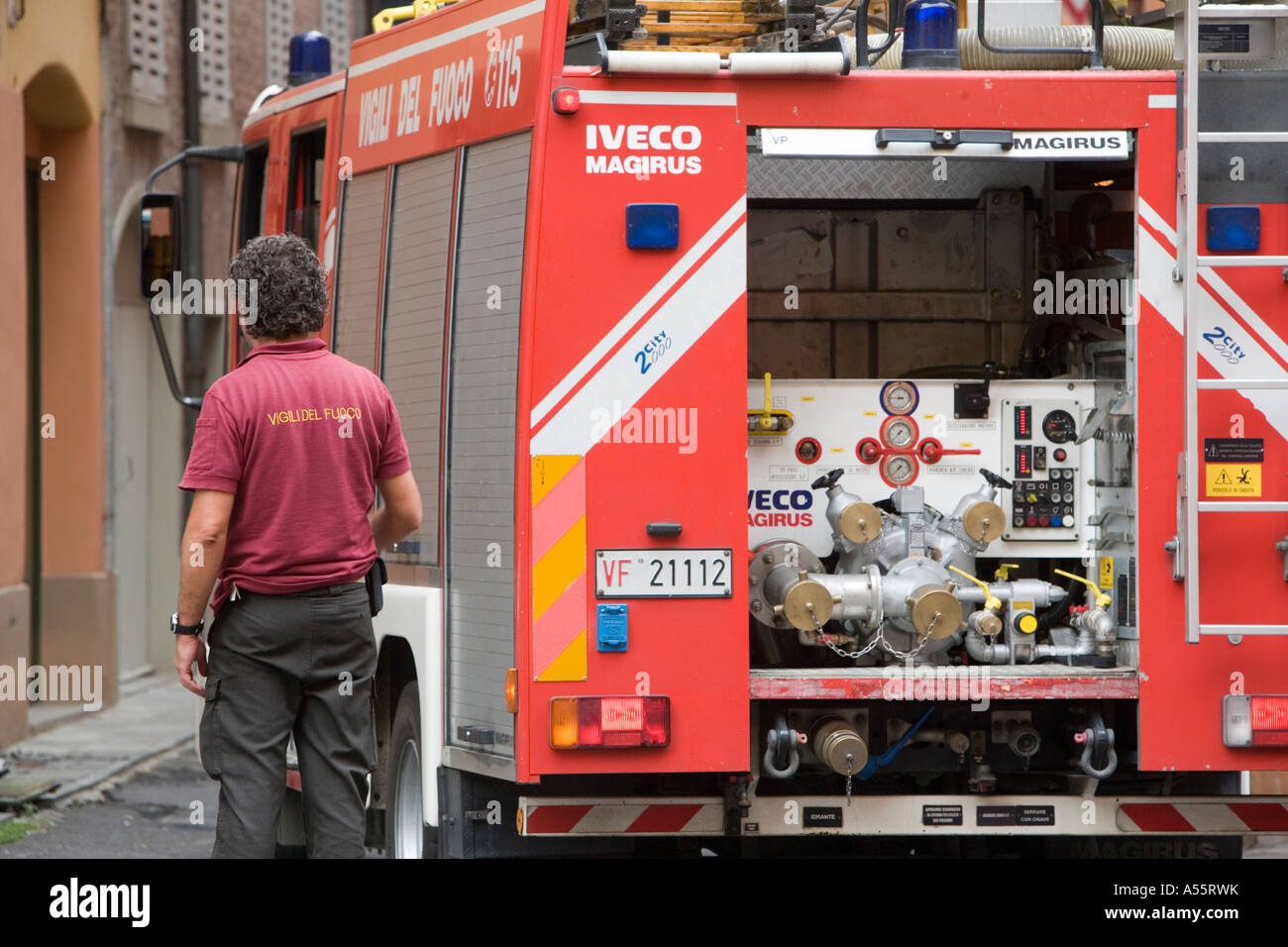 Italy fire engine hi-res stock photography and images - Alamy