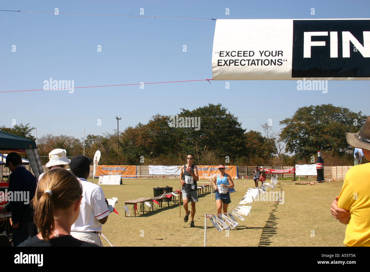 Marathon finish sign runners hi-res stock photography and images - Alamy