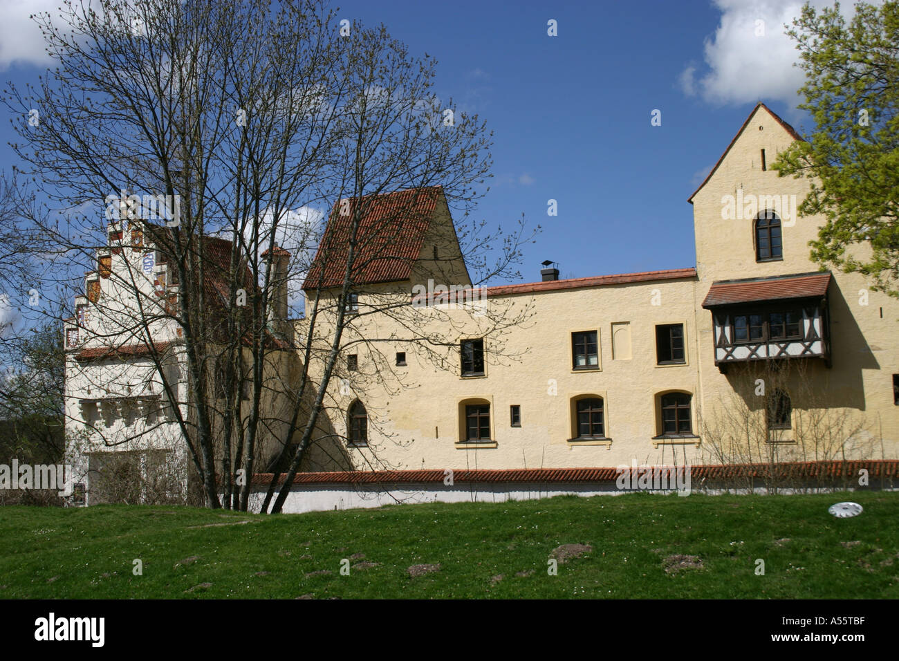 Gruenwald Castle in the Isar Valley near Munich Bavaria Germany Stock ...