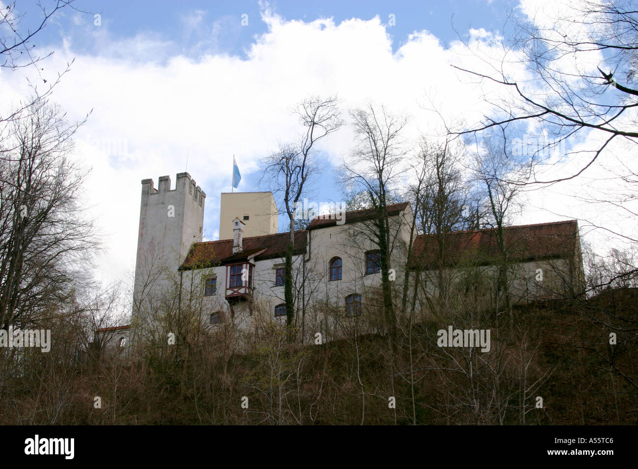 Gruenwald Castle in the Isar Valley near Munich Bavaria Germany Stock ...