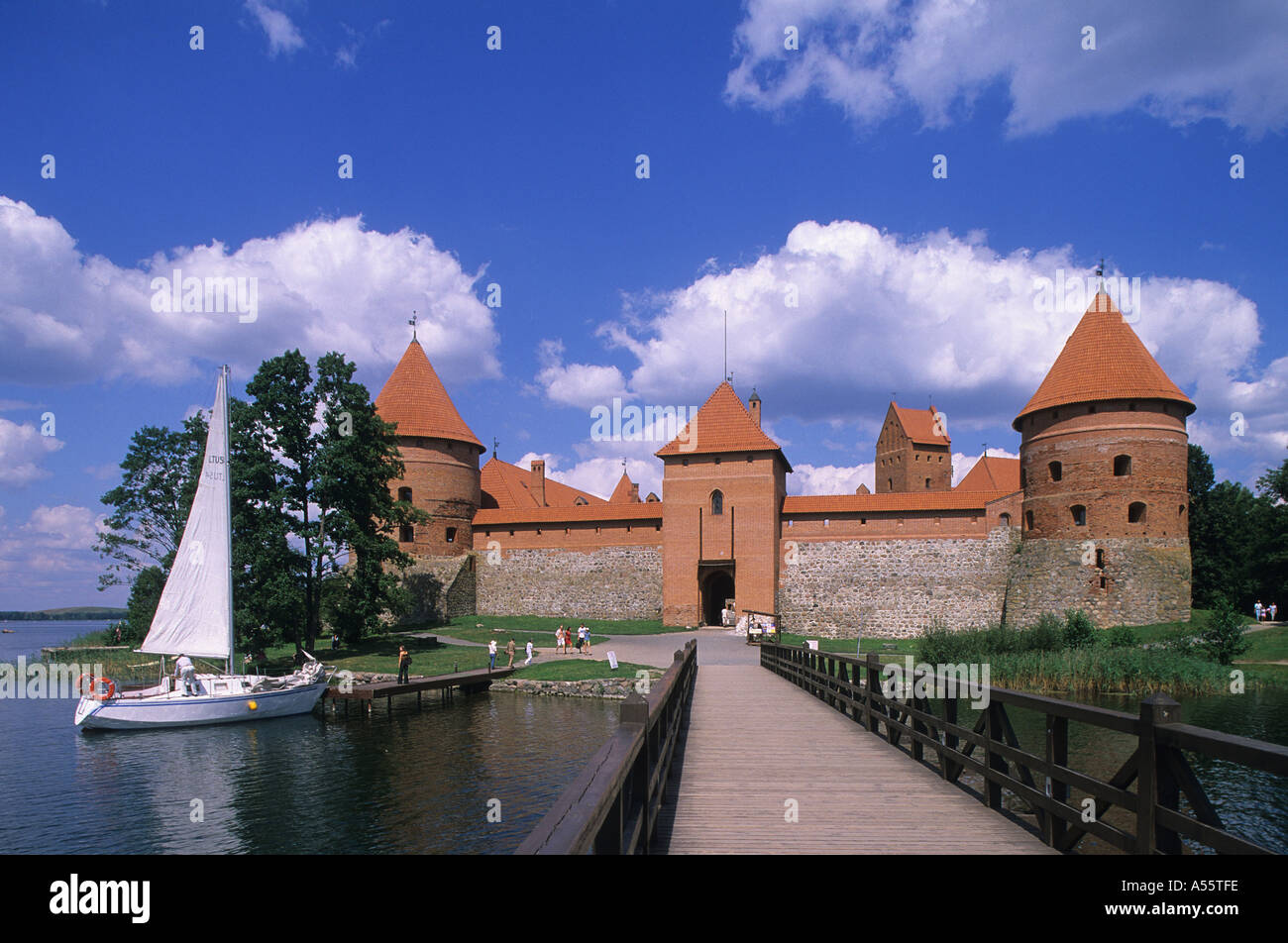 Trakai castle Vilnius Lithuania Stock Photo - Alamy