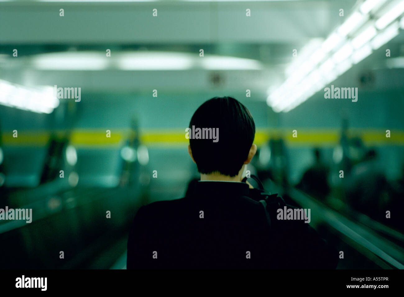 Student in the Tokyo subway Stock Photo - Alamy