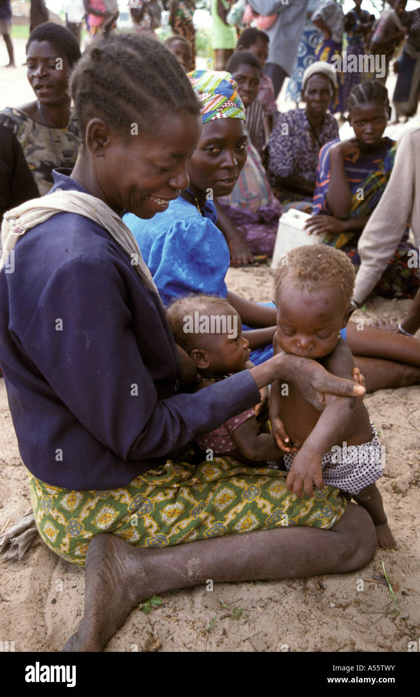 Painet is1752 woman babies zambia kaunga mashi village shangombo ...