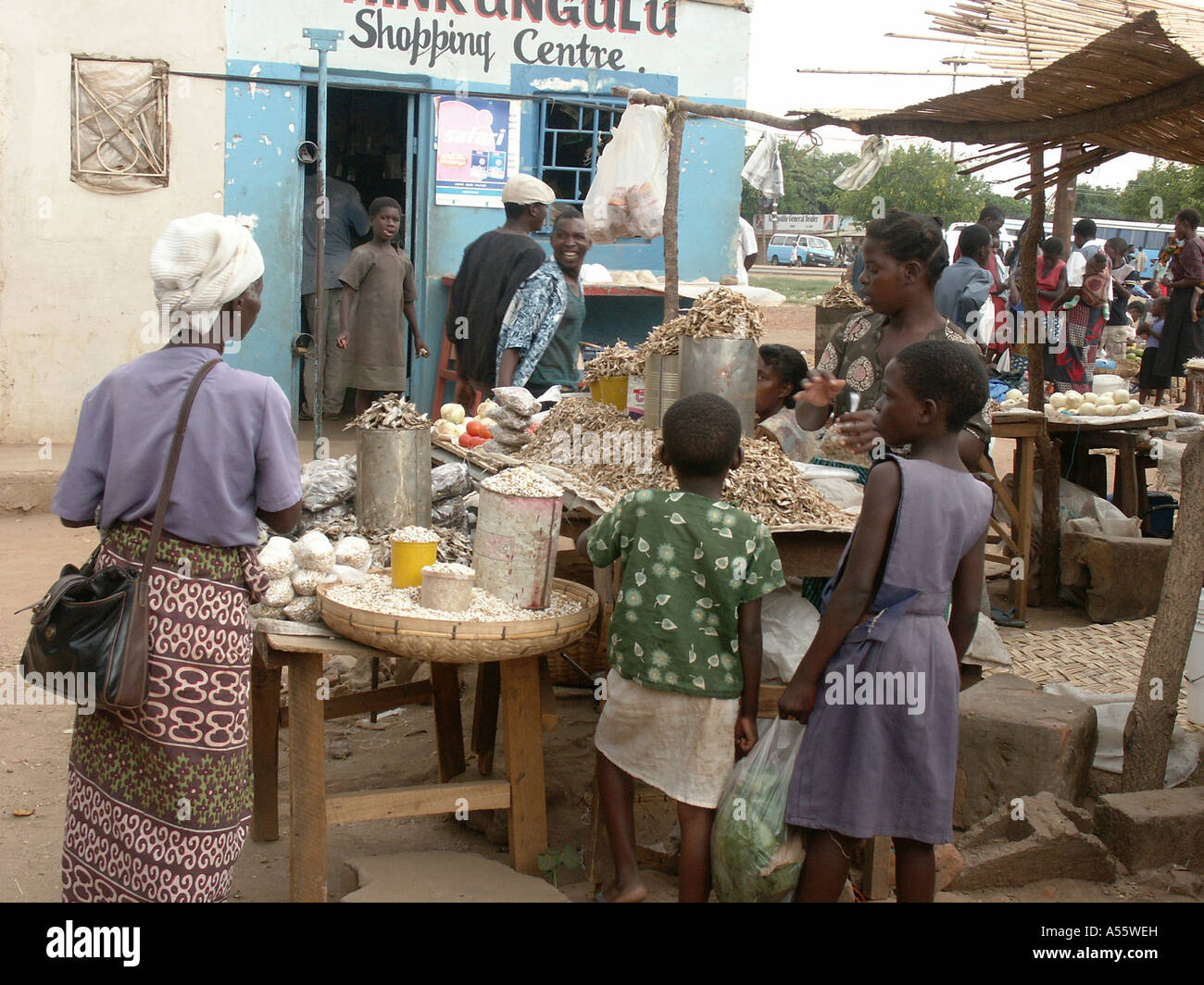 Painet is1784 zambia outdoor market chongwe country developing nation ...