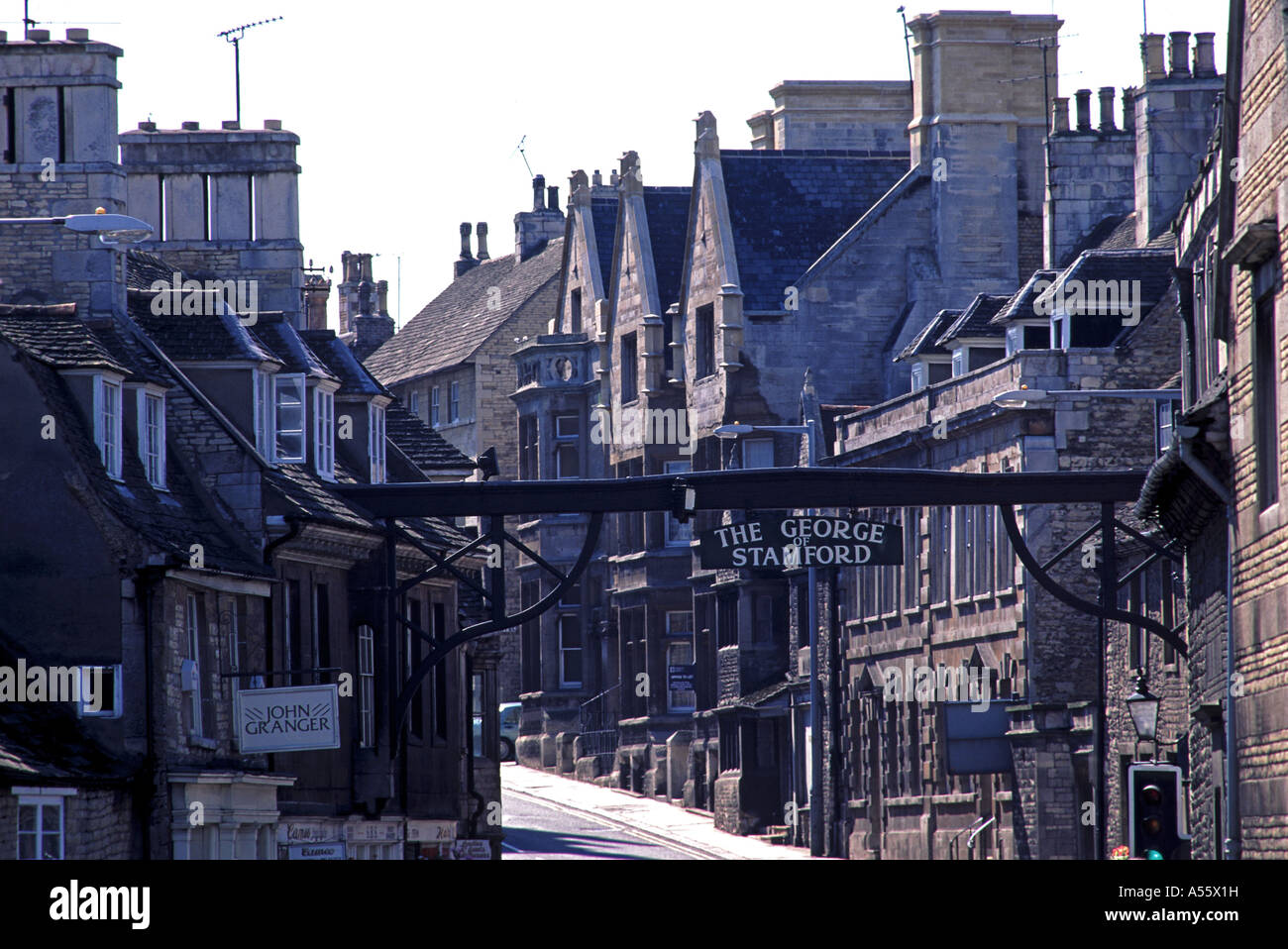 The George 18th century coaching Inn now a hotel Stamford Lincolnshire ...
