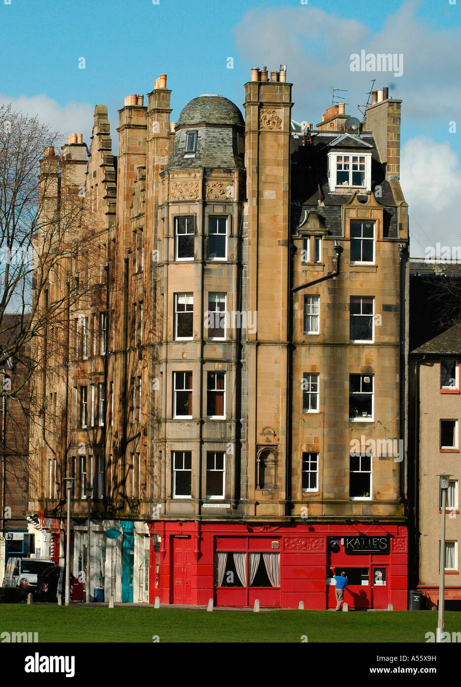 Traditional Edinburgh Tenement,Bruntfield Links,Edinburgh,Scotland,UK ...