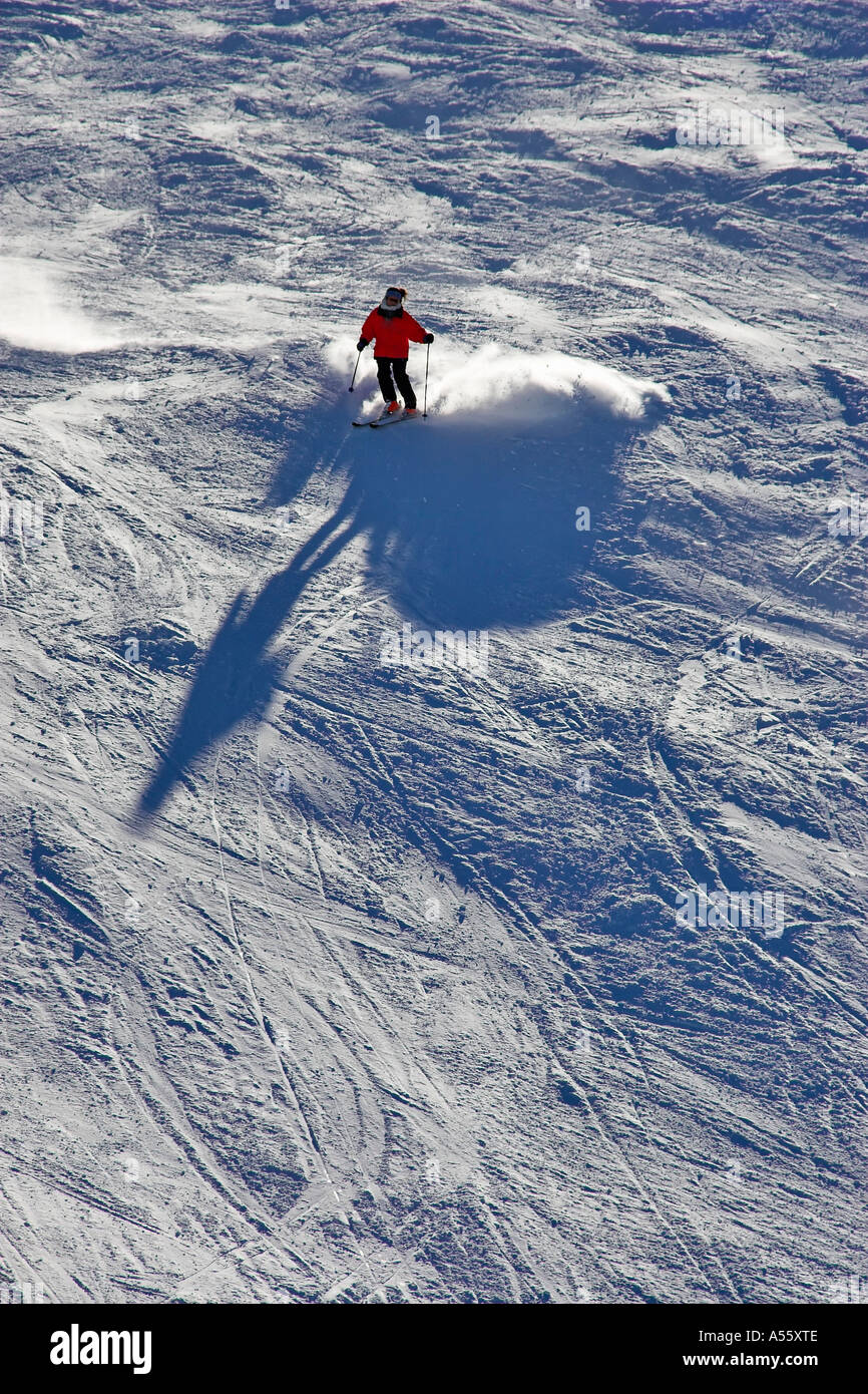 Female skier at the run hi-res stock photography and images - Alamy
