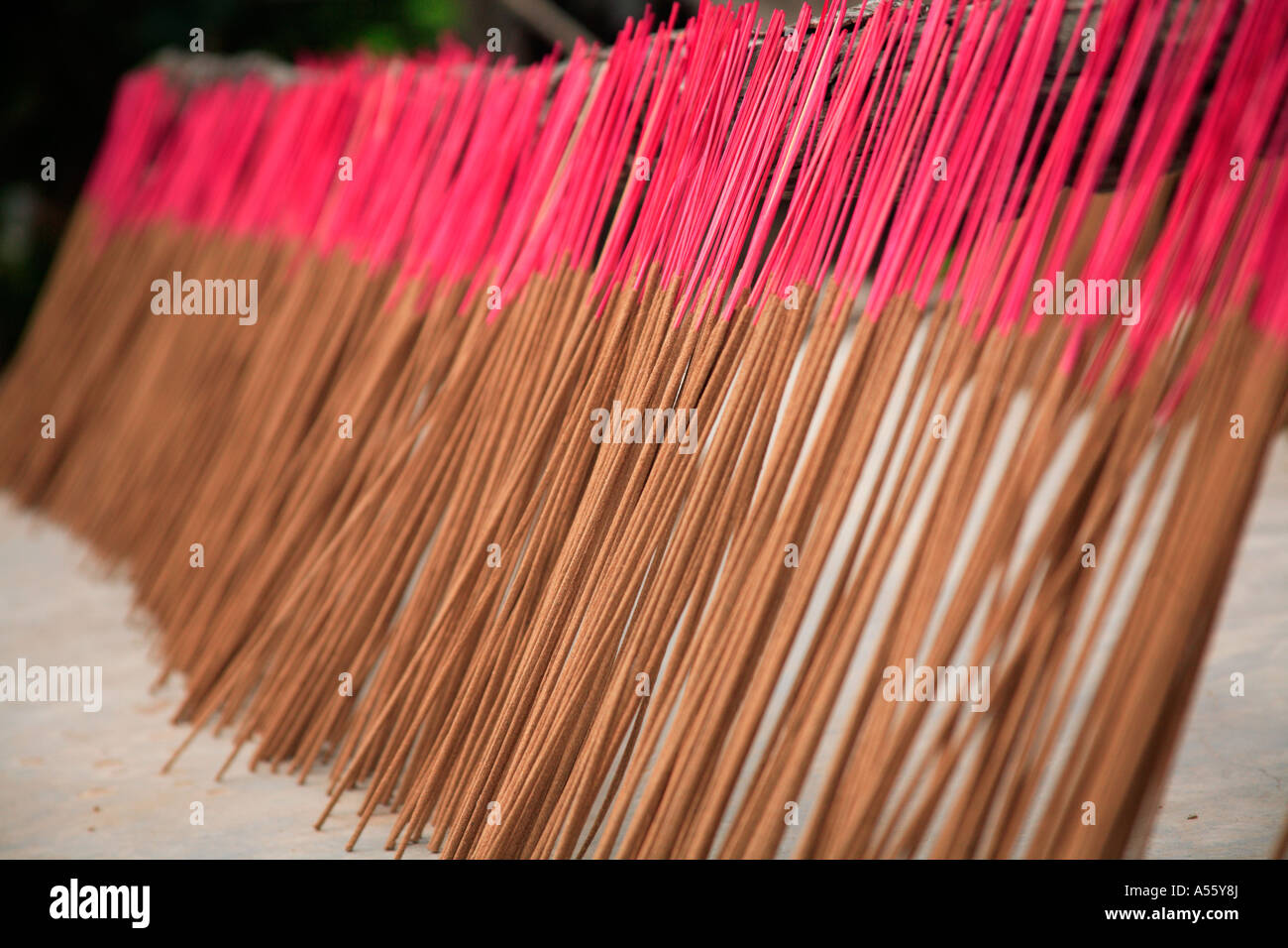 Incence sticks drying in the sun Stock Photo - Alamy