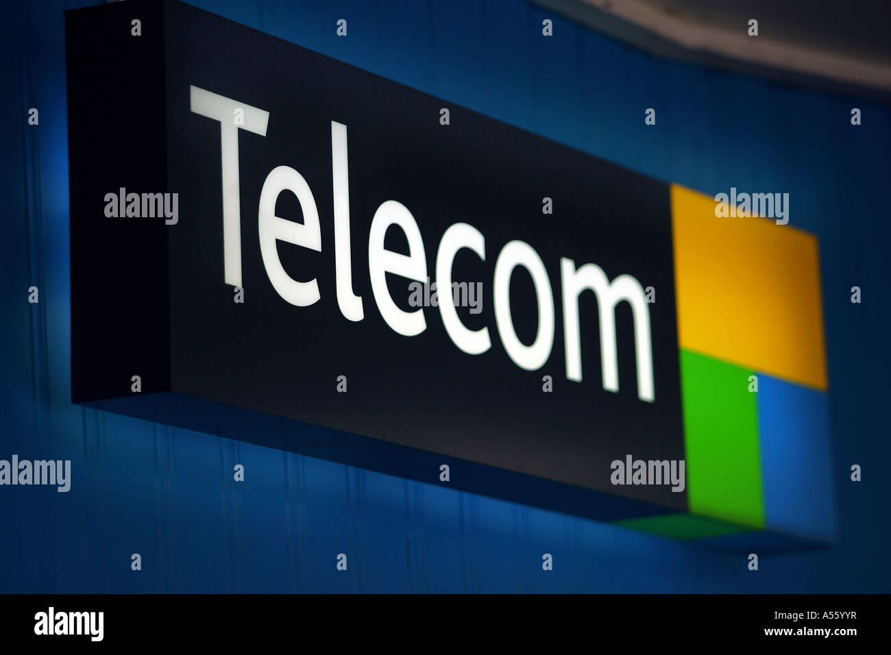 Generic picture of Telecom sign in New Zealand Stock Photo - Alamy