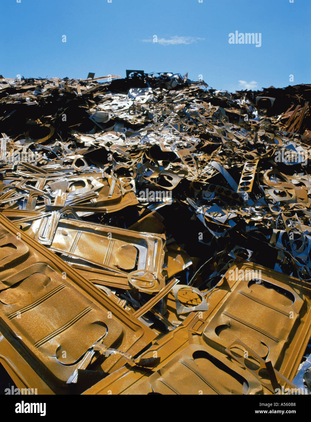 Scrap steel pressings Stock Photo - Alamy