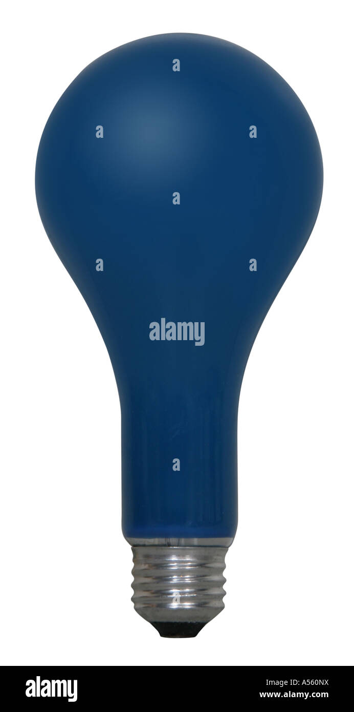 Blue light bulb used to balance color in natural lighting for ...